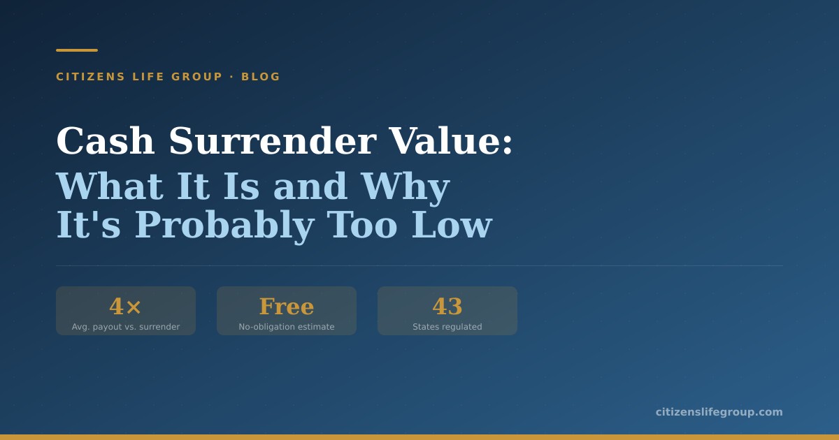Cash Surrender Value vs. Selling Your Policy